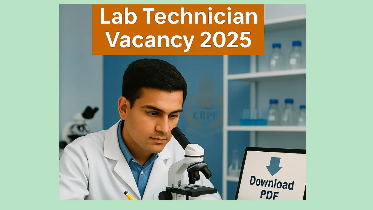Bihar Lab Technician Vacancy 2025: Notification & Apply Now